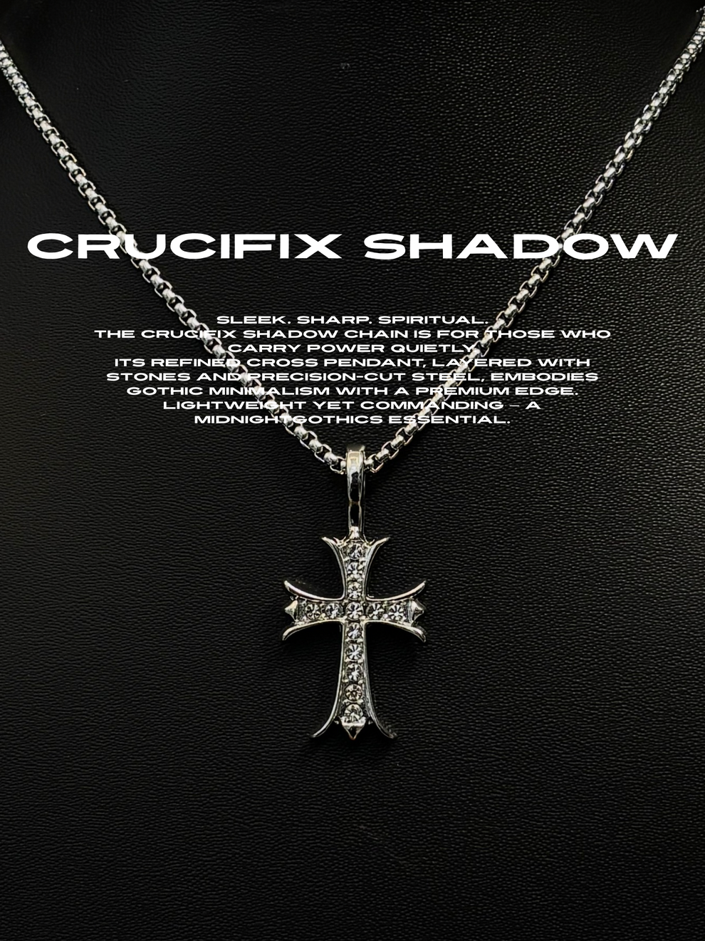 Crucifix Shadow Necklace – MidnightGothic