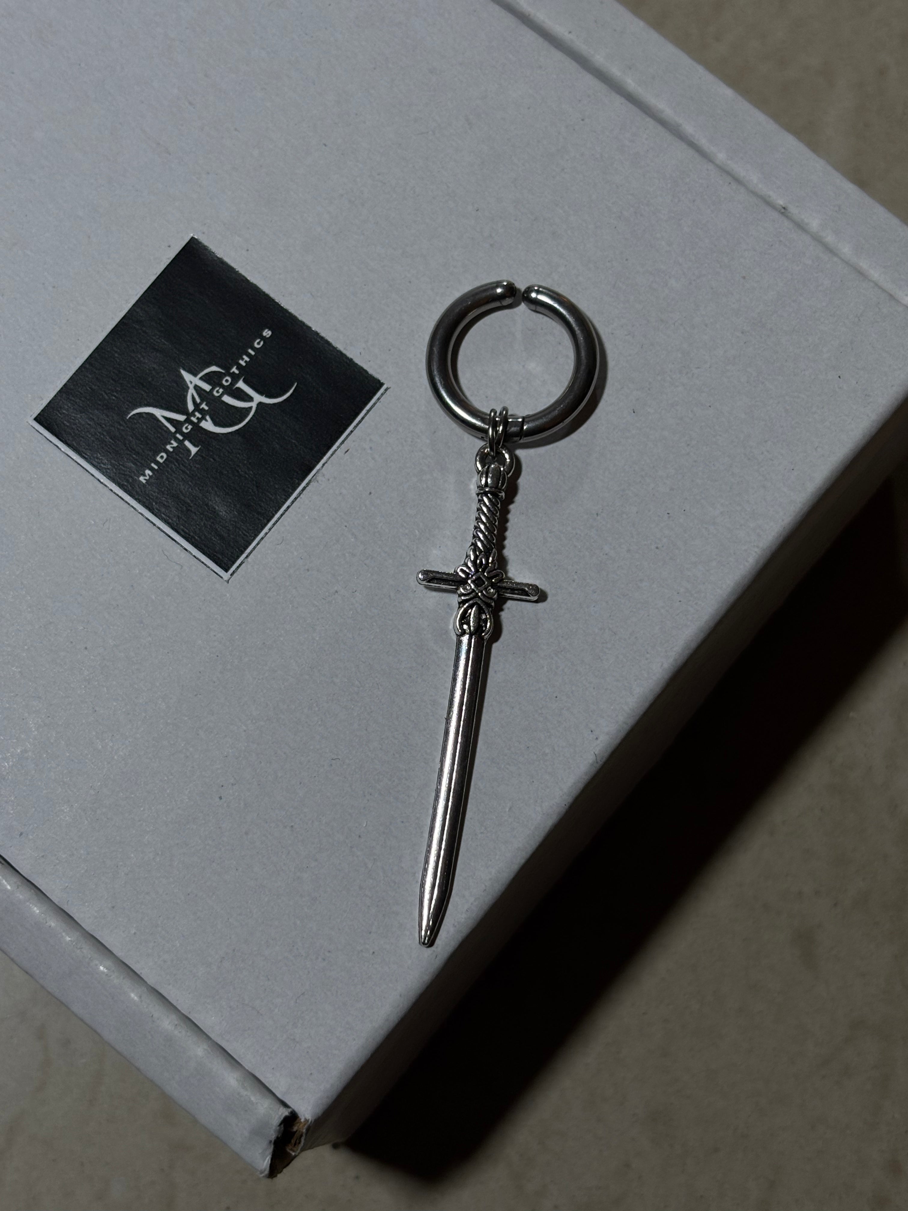 Sword Non-Piercing Earring – MidnightGothic